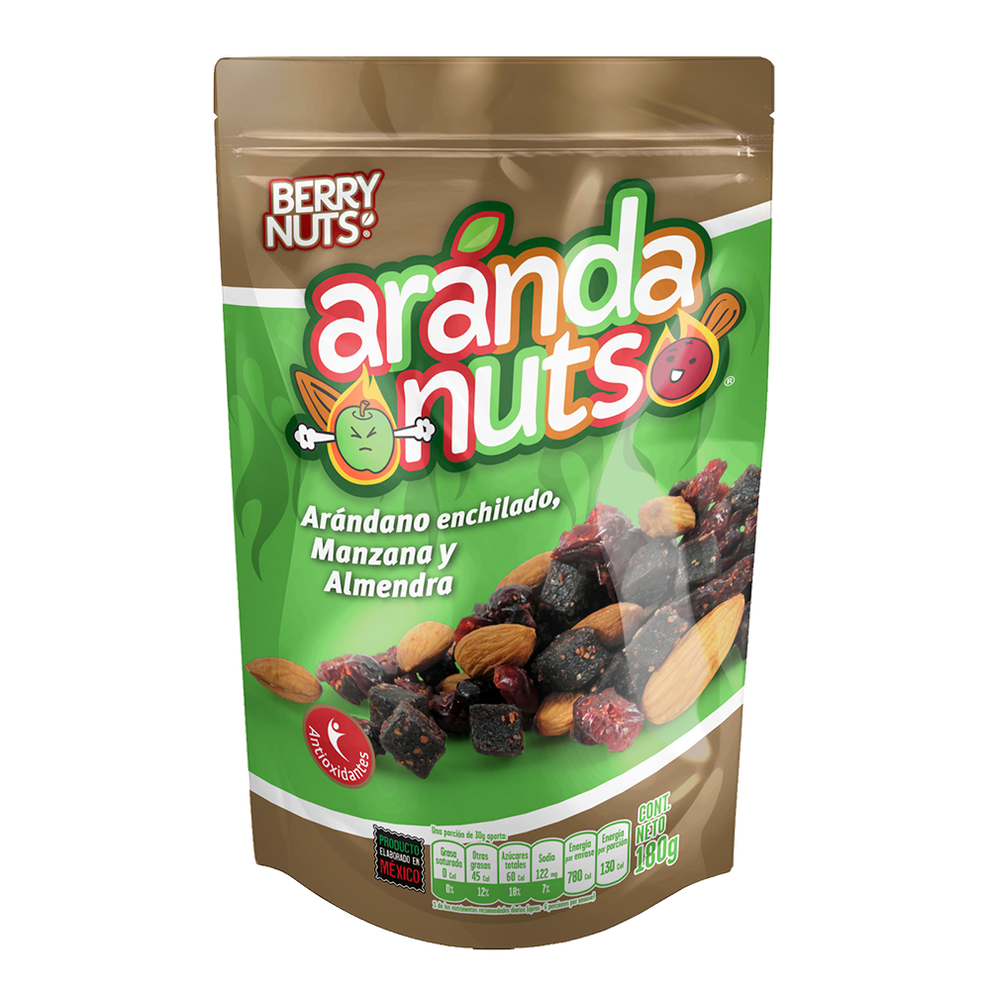 Arándanos Enchilados con Manzana y Almendras ArandaNuts® Berry Nuts® 1